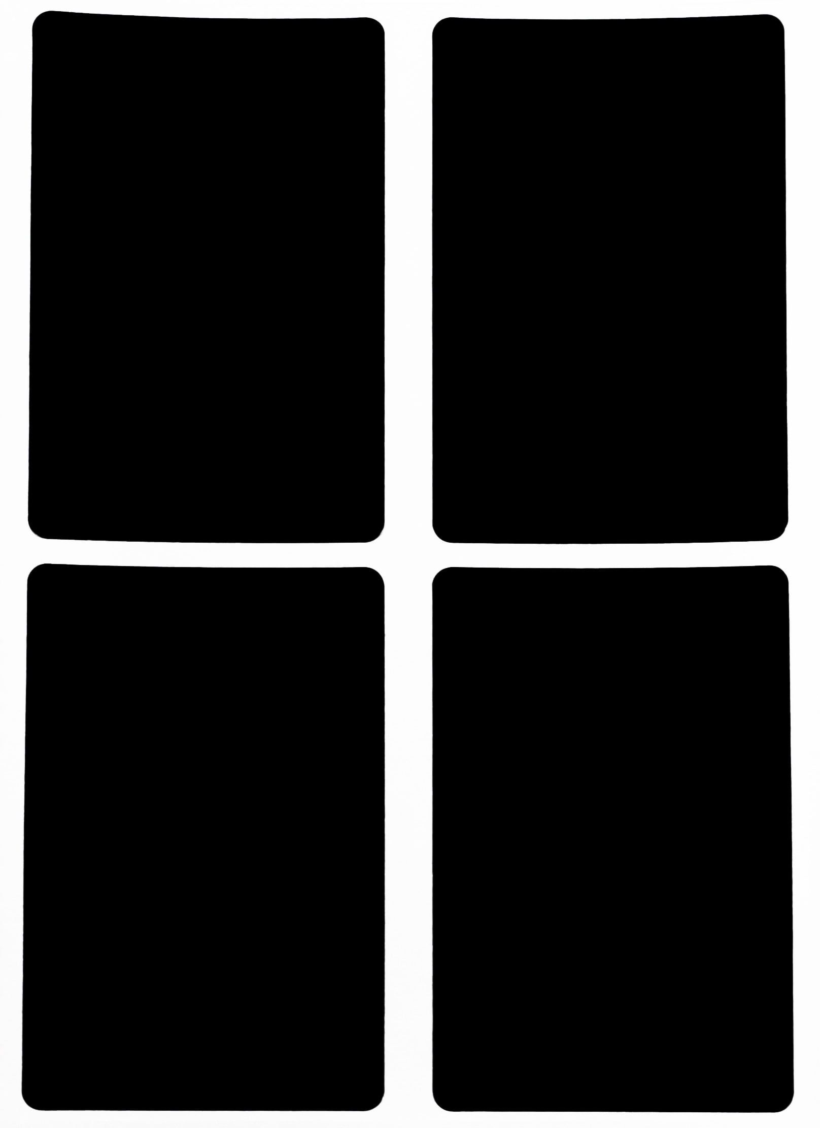 Name Tag Labels to Write on 3 X 2 inch, Rectangular Black Label ...