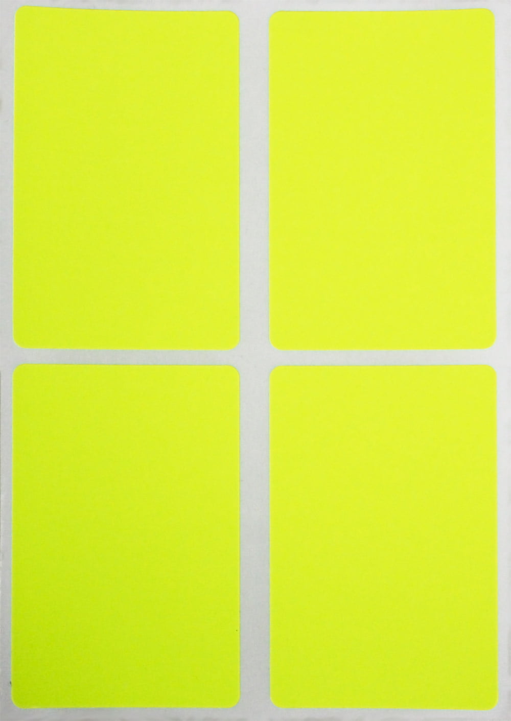 Name Tag Labels to Write on 3 X 2 inch, Rectangular Neon Yellow Label ...
