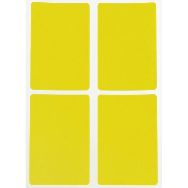 Name Tag Labels to Write on 3 X 2 inch, Rectangular Yellow Label ...