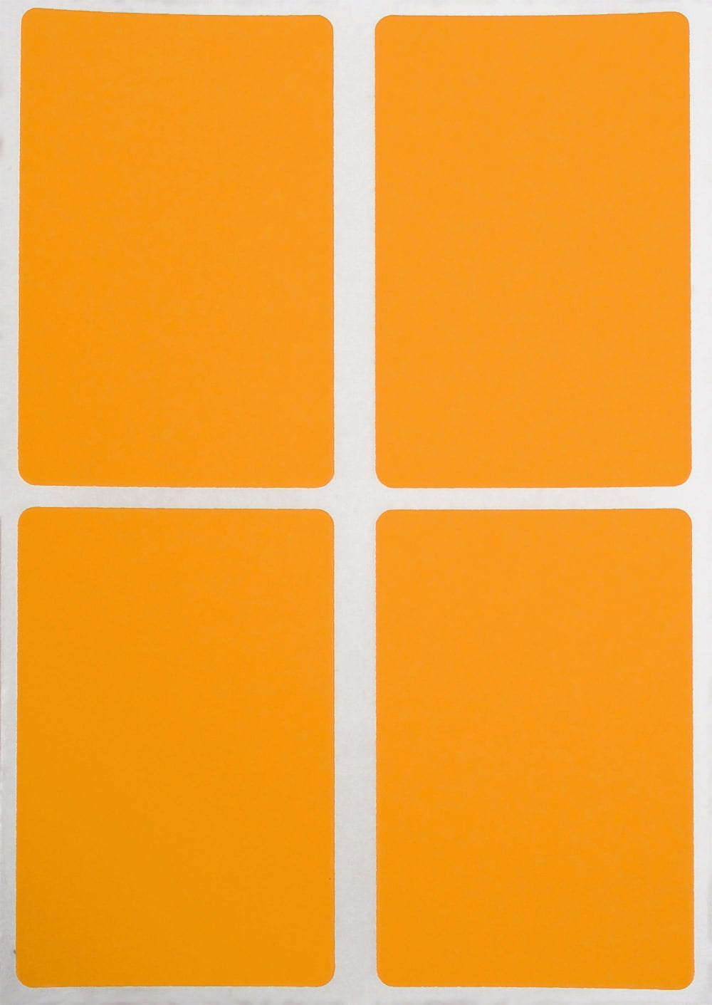 Name Tag Labels to Write on 3 X 2 inches, Rectangular Neon Orange Label ...