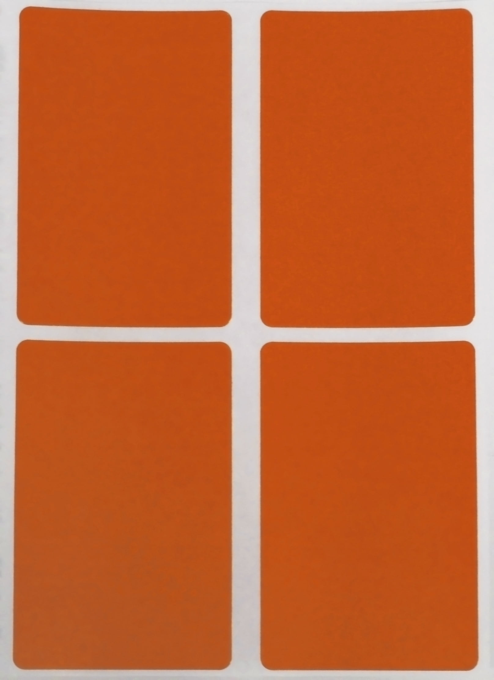 Name Tag Labels to Write on 3 X 2 inches, Rectangular Orange Label ...