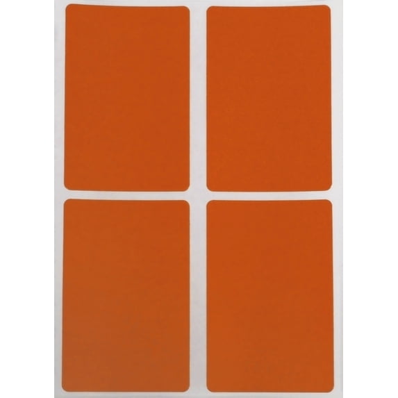 Name Tag Labels to Write on 3 X 2 inches, Rectangular Orange Label ...