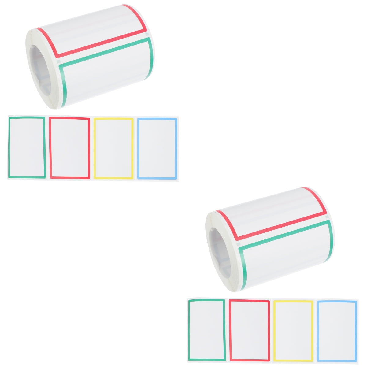 FENGGUIQU Adhesive Name Stickers White Blank Labels for Office and ...