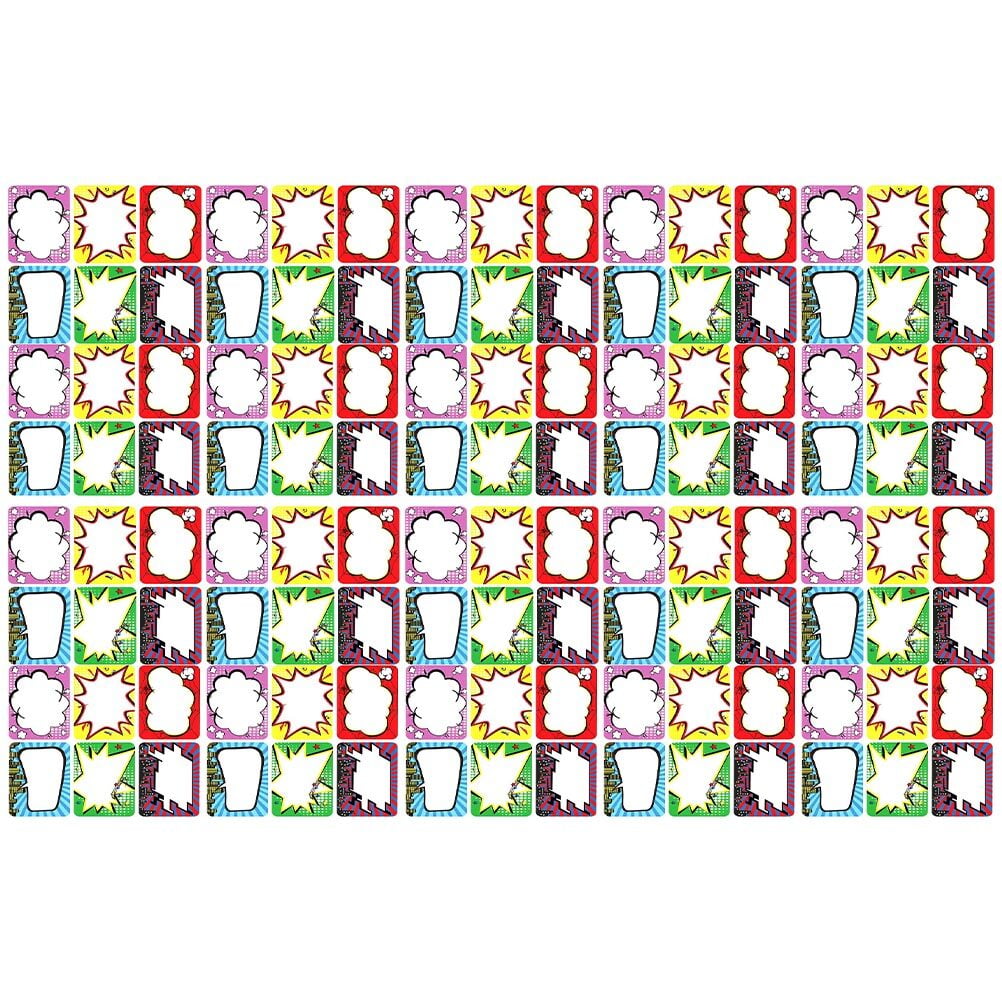 Name Tag Stickers, 10 Sheets Name Tag Stickers Burst Signs Blank Name ...