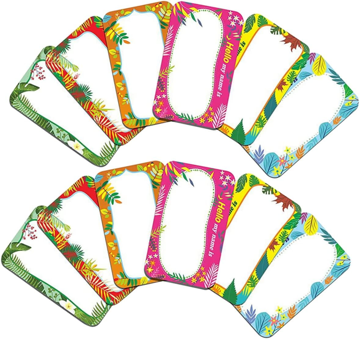 Name Tags 1 Roll Self-adhesive Labels Stickers Writable Label Decals ...