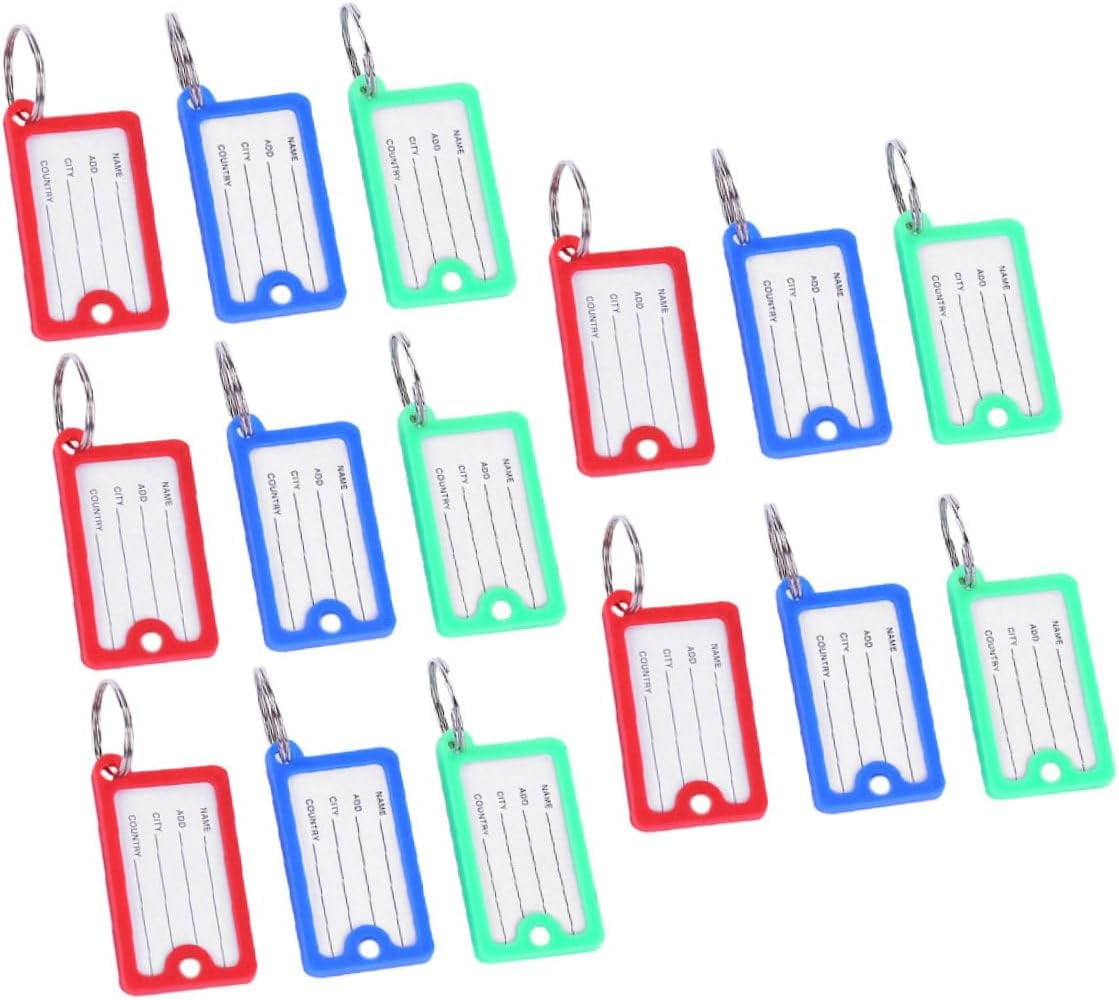 Name Tags 36Pcs Classification Tags Plastic Portable Hotel Key Labels ...