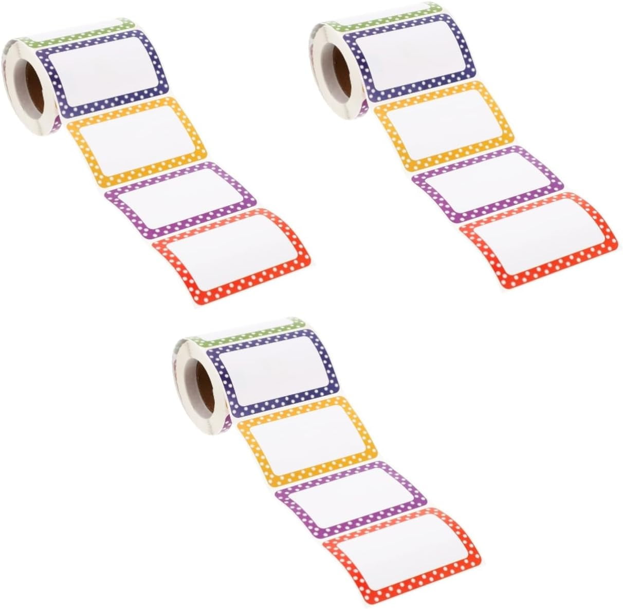 Name Tags Labels 3 Rolls Self-Adhesive Labels Sticker Writable Label ...