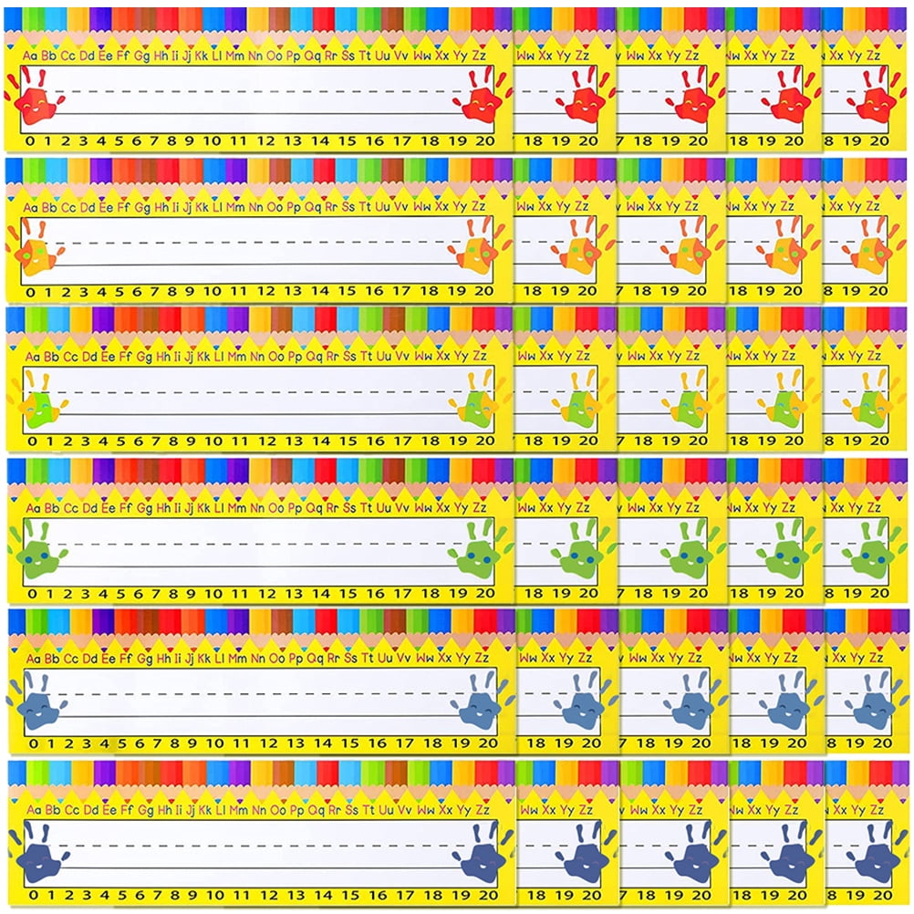 Name Tags for Desk Elementary Nameplates Classroom Adhesive Desks Child ...