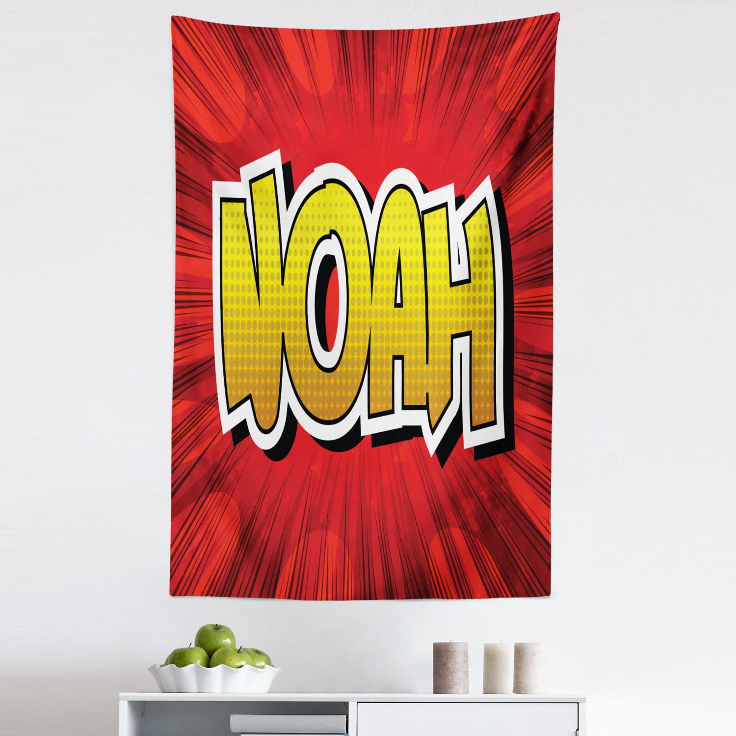 Name Tapestry, Masculine Form Common Name with Teen Boys Comic Book ...