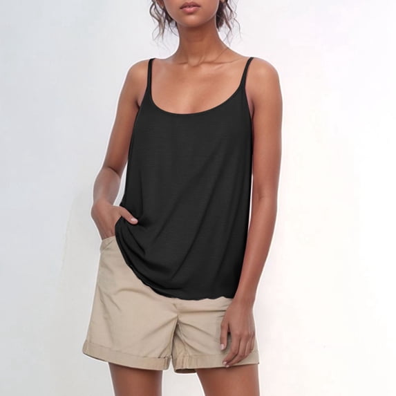 Name Women's Tank Top with Built In Pads Seamless Loose Fit Inner Wear ...