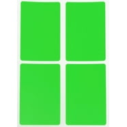 Royal Green Rectangle Removable Stickers 1 inch x 5/8 inch - Small ...