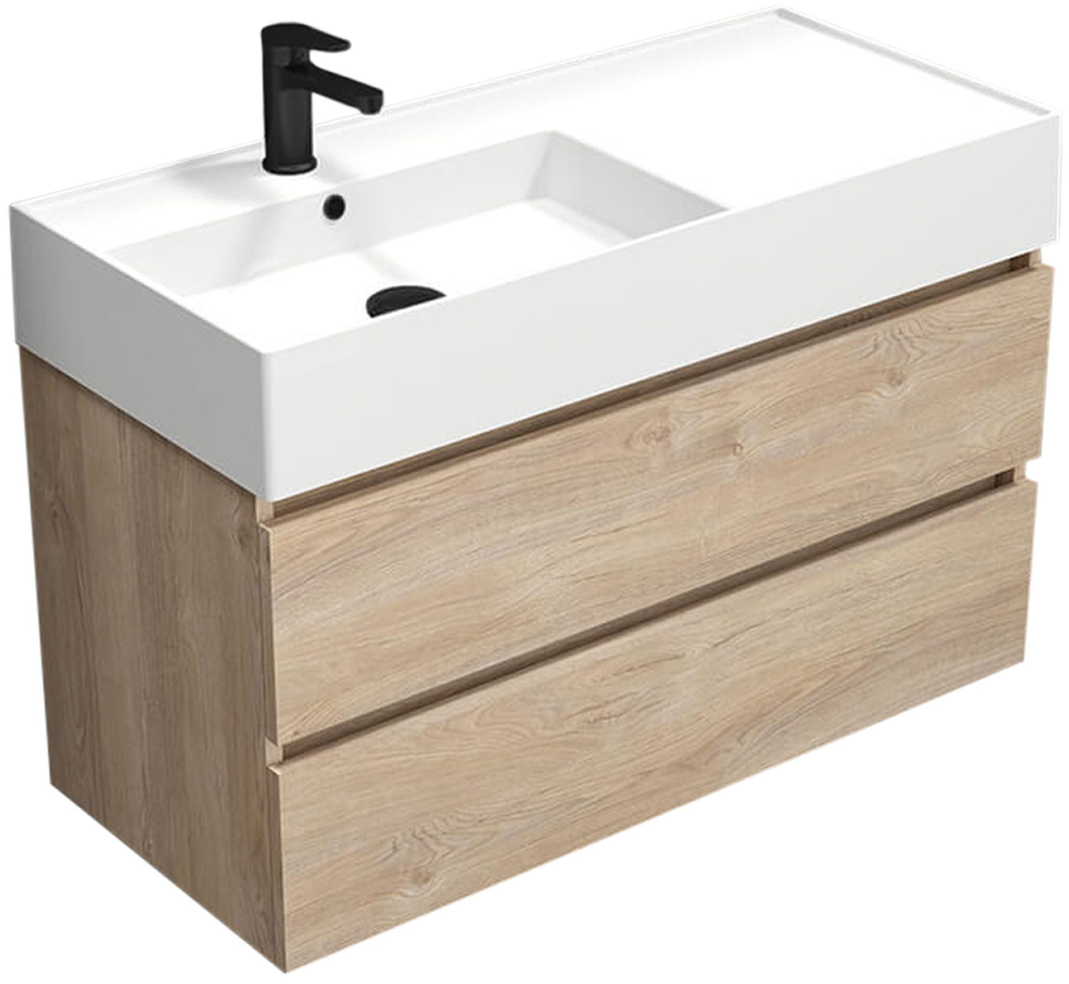 Nameeks Block-4018-W Block 40" Wall Mounted Single Basin Vanity Set ...