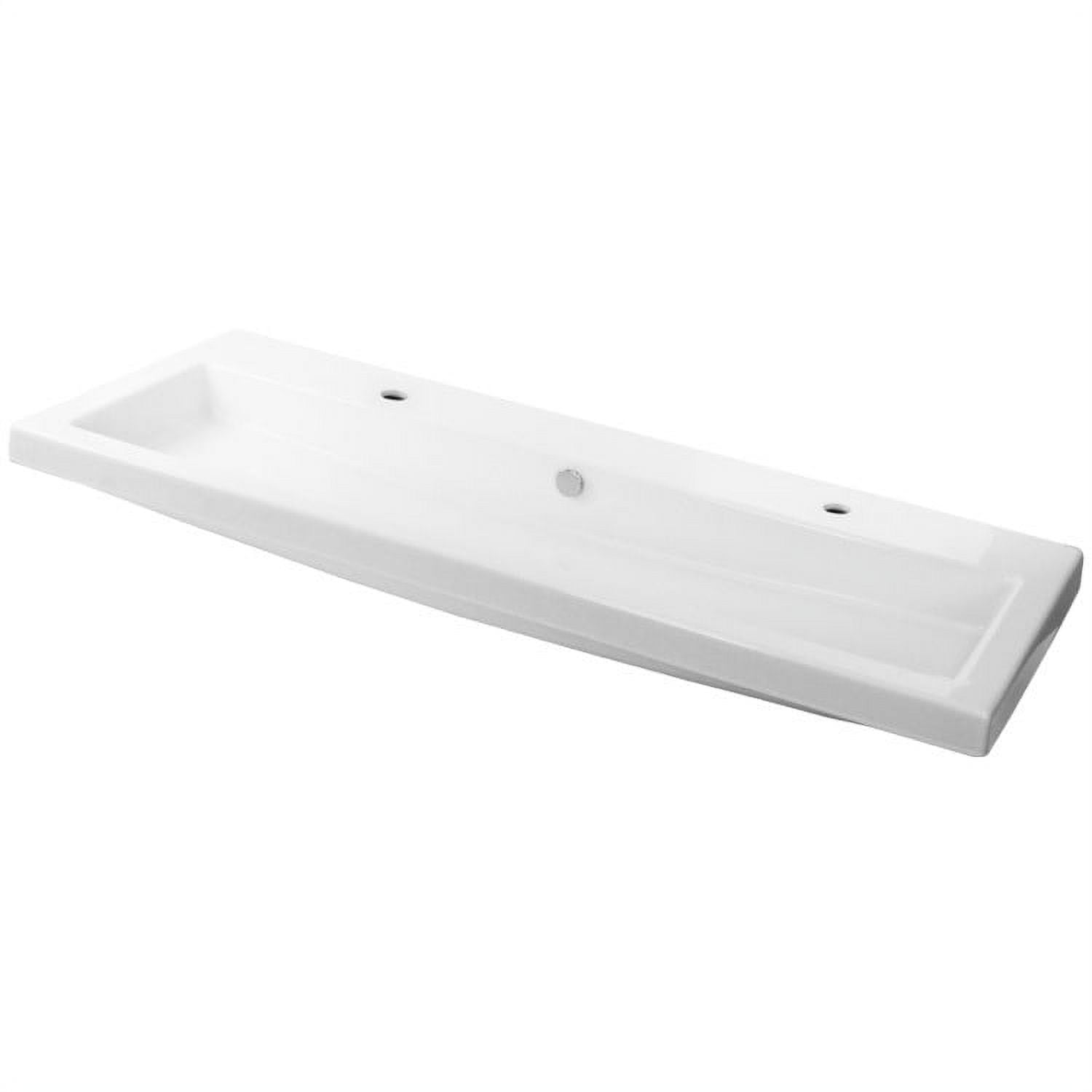 Nameeks Can05011b-Two Hole Tecla 47-1/4" Ceramic Wall Mounted / Drop In ...
