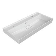 "Nameeks 001900-U-One Hole Cerastyle 25-3/10"" Wall Mounted Bathroom ...