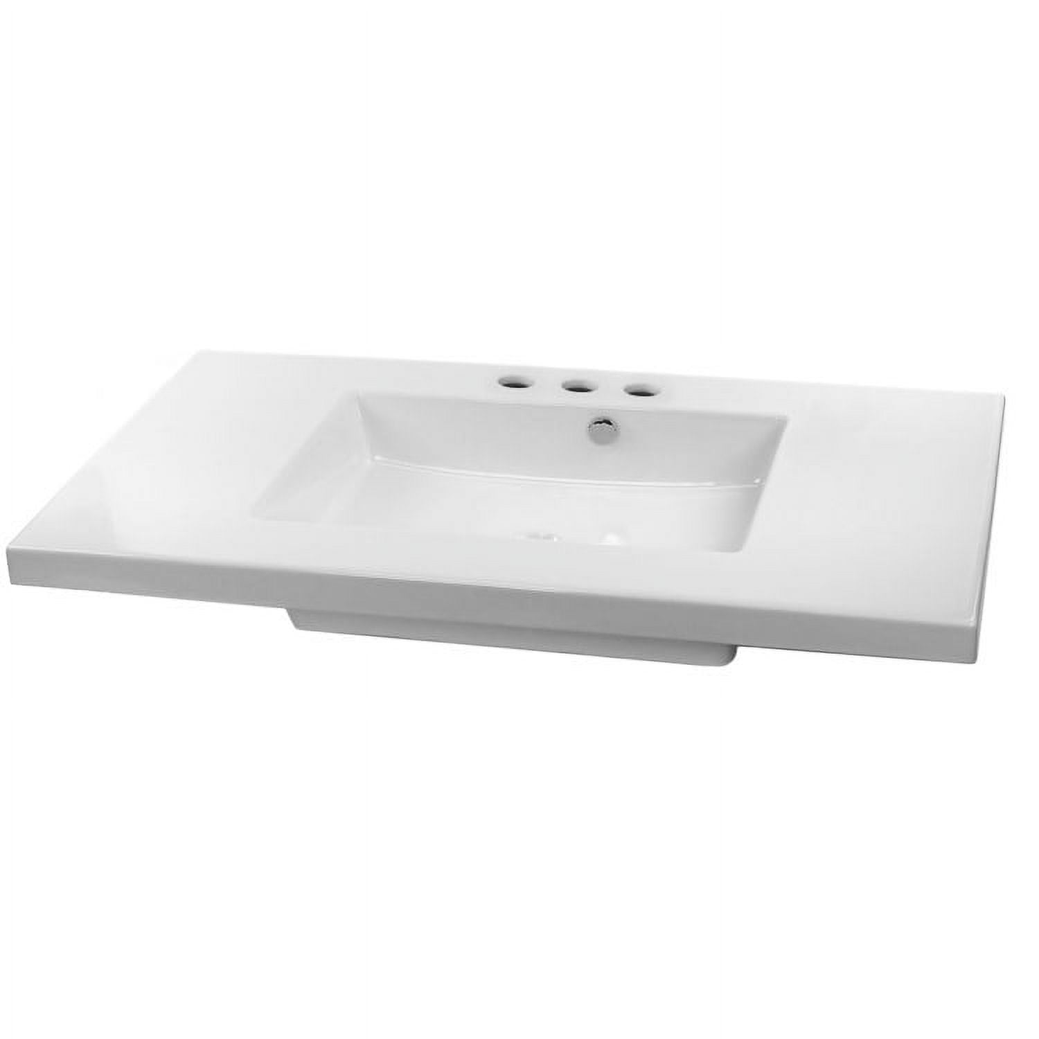 Nameeks Mar03011-Three Hole Tecla 41-3/8" Ceramic Wall Mounted / Drop ...