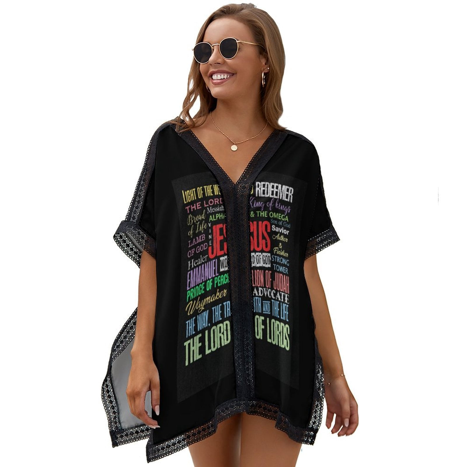 Names of God Lord Jesus Christ - Bible Verse Printed Women's Swimsuit ...