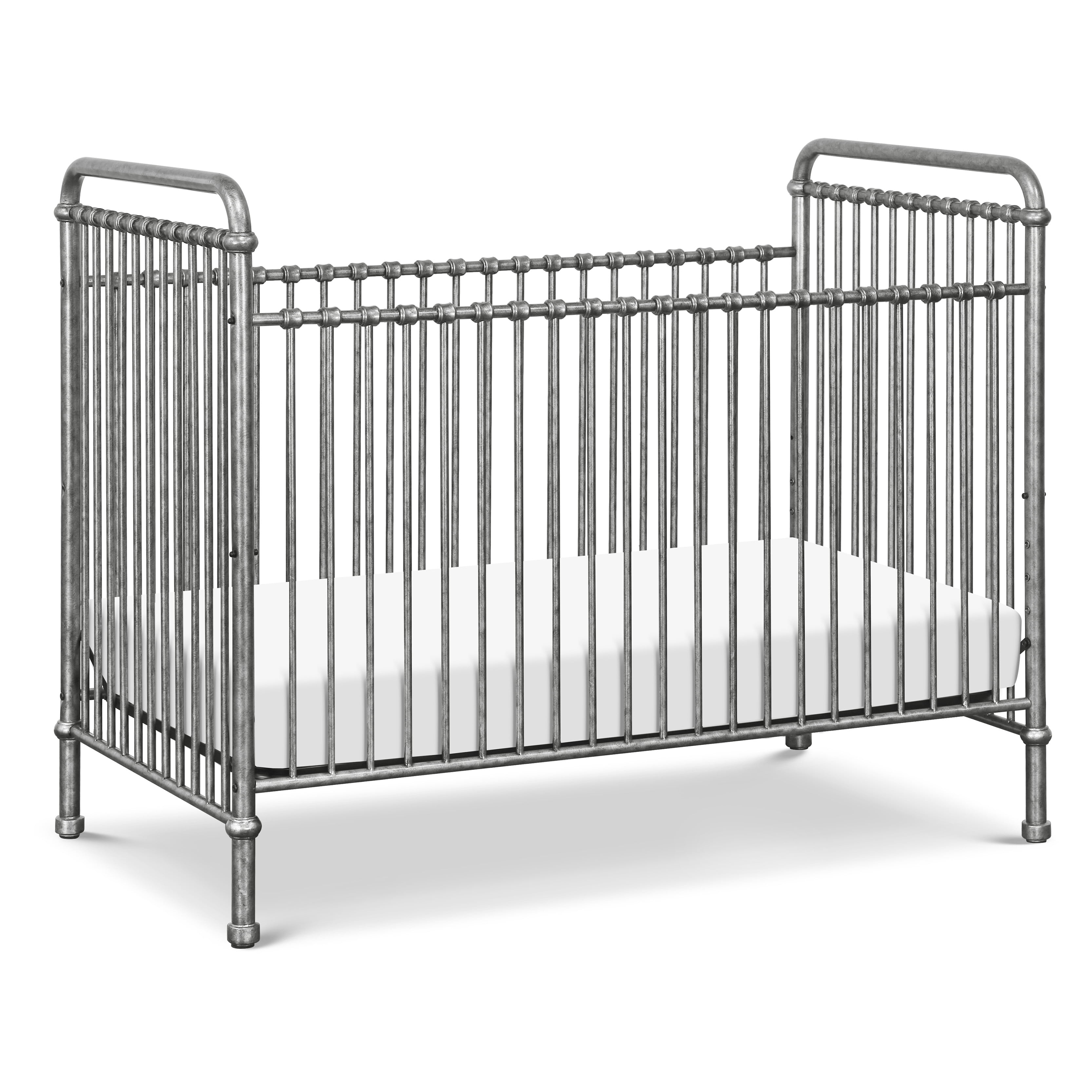 Namesake Abigail 3 in 1 Convertible Crib in Vintage Silver - Walmart.com