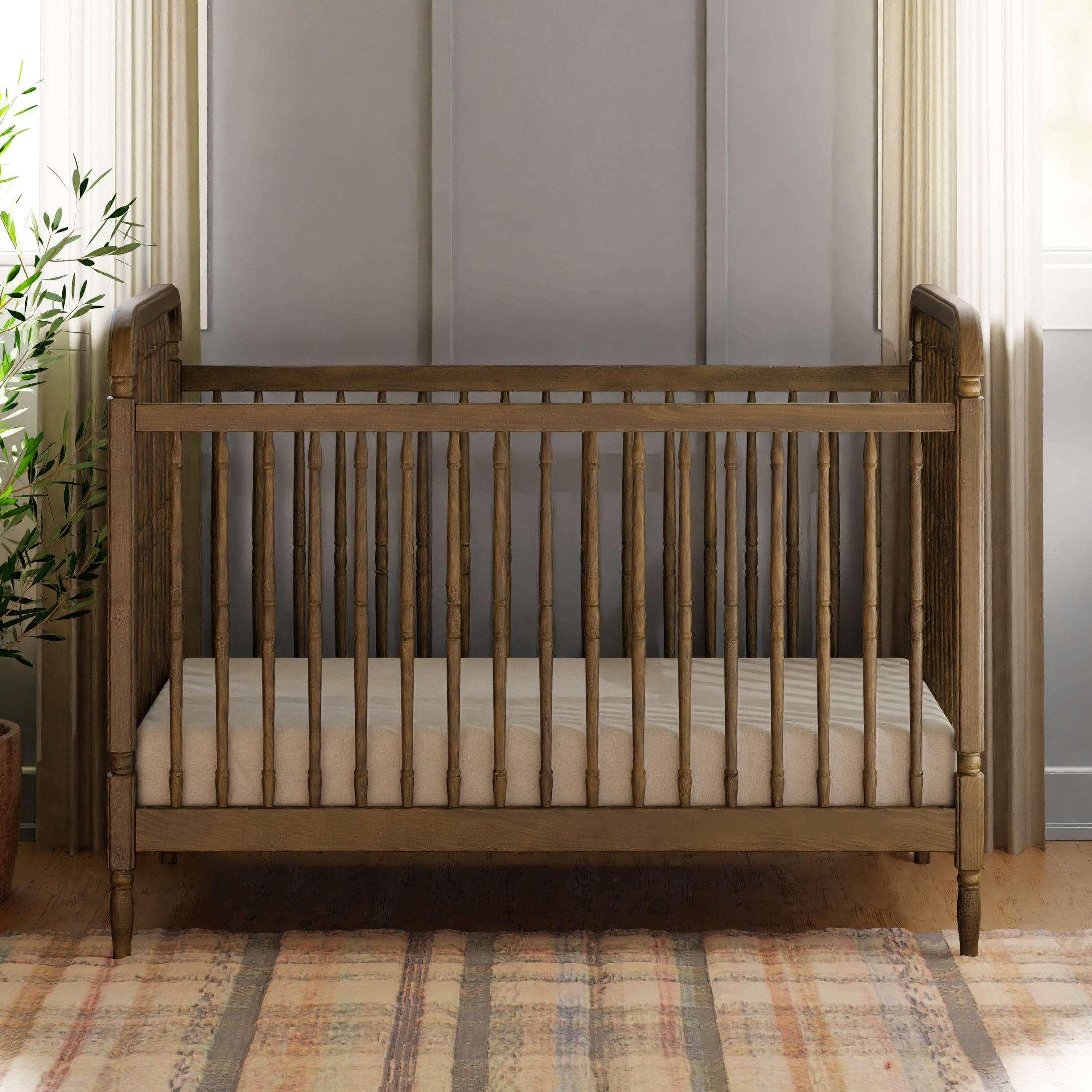 Namesake Liberty 3-in-1 Convertible Spindle Crib with Toddler Bed ...