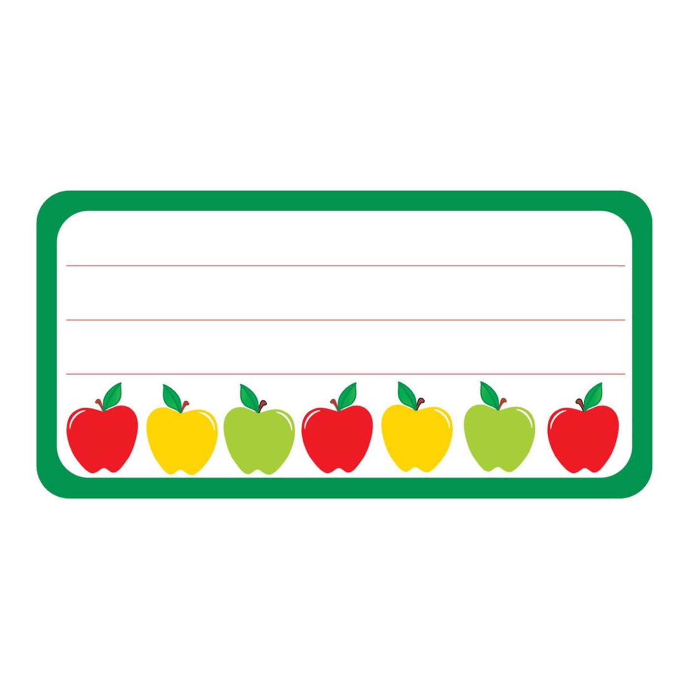SHAPES ETC. Nametag - Apples - Walmart.com