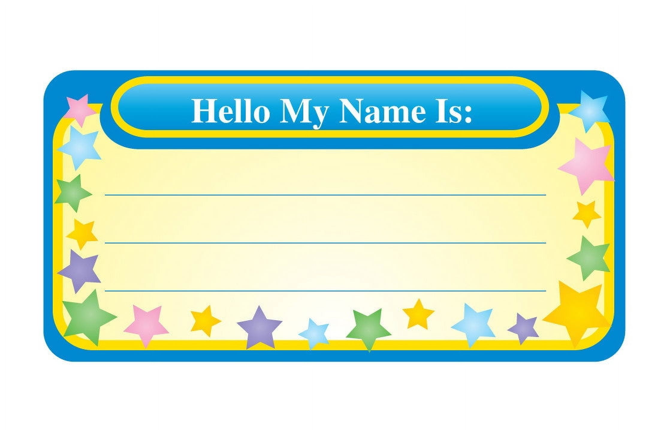 SHAPES ETC. Nametag - My Name Is - Walmart.com