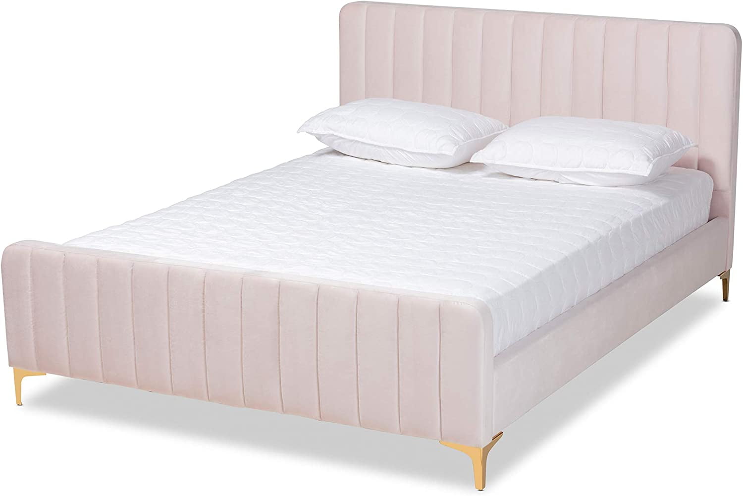 Nami Beds (Platform), Full, Light Pink - Walmart.com