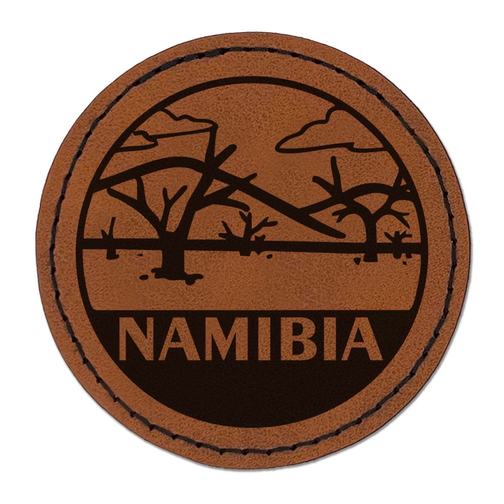 Namibia Namib Desert Country Destination Travel Landmark Round Iron-On ...