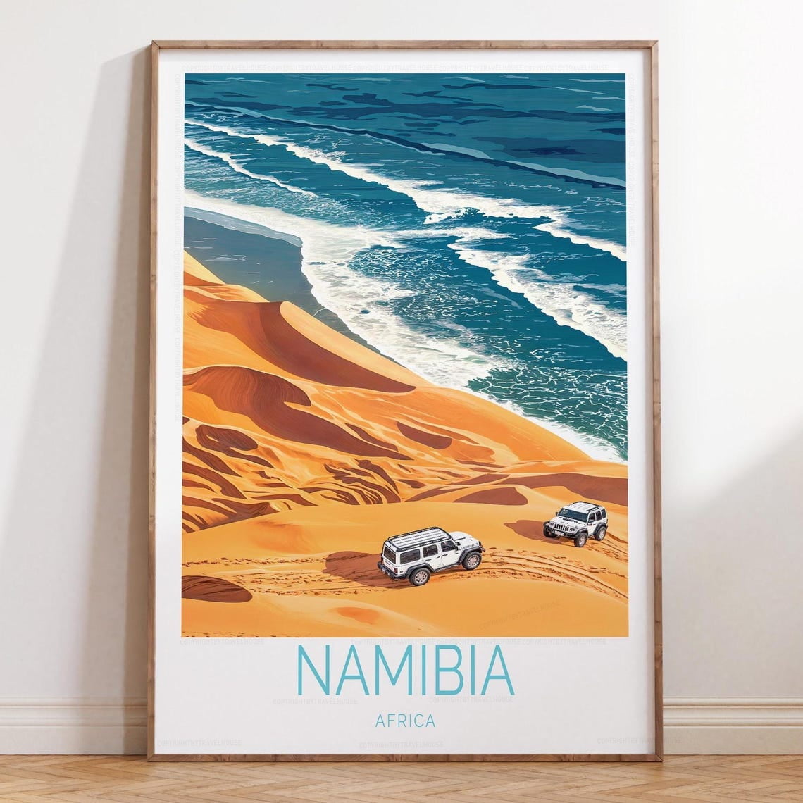 Namibia Travel Poster, Namibia Africa Travel Wall Art, Africa Travel ...