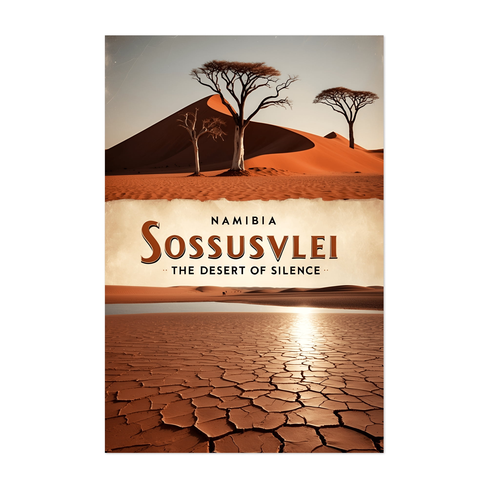 Namibia’s Desert Jewel – Sossusvlei Travel Art Print - Hardap Region ...