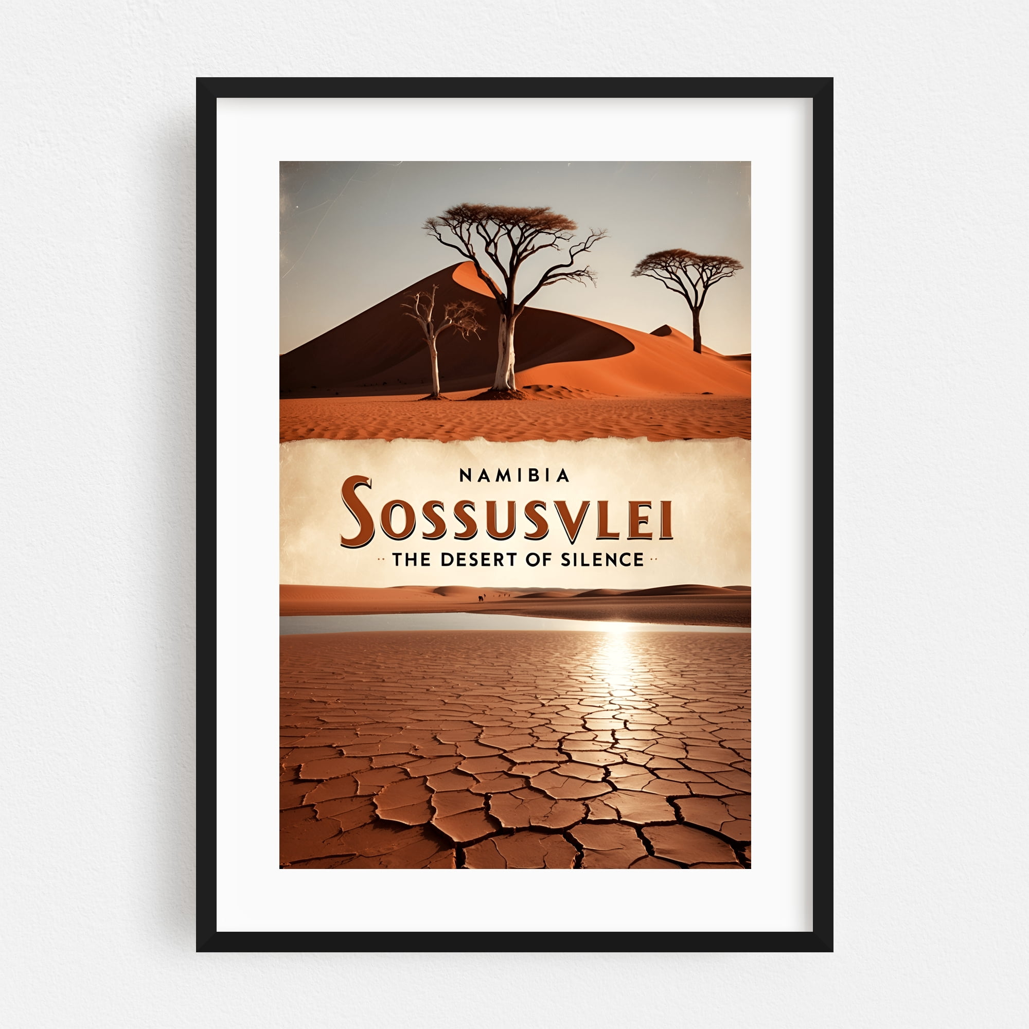 Namibia’s Desert Jewel – Sossusvlei Travel Art Print - Hardap Region ...