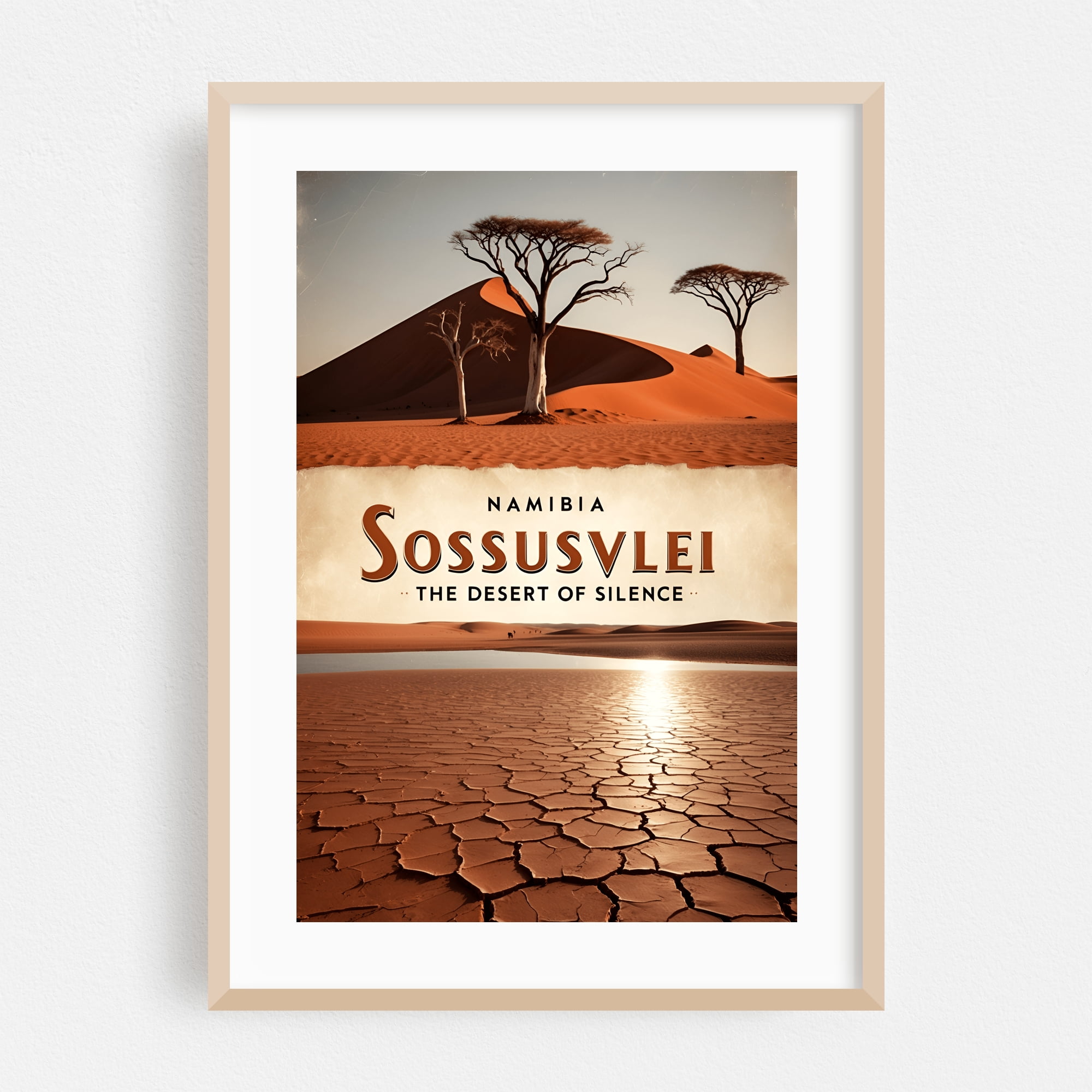 Namibia’s Desert Jewel – Sossusvlei Travel Art Print - Hardap Region ...