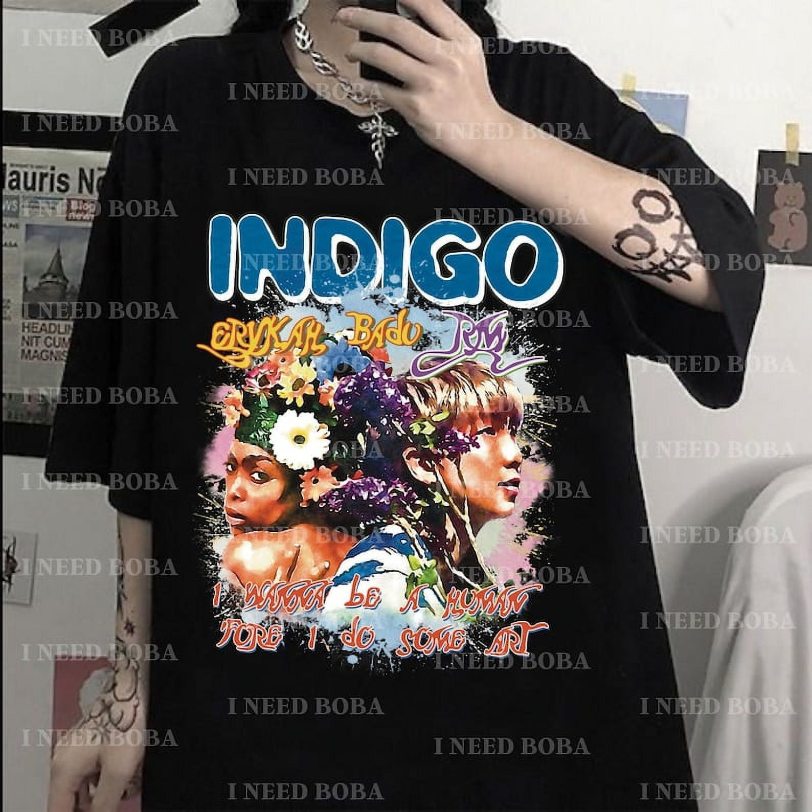 Namjoon Shirt, Indigo Namjoon Shirt, RM Erykah Badu Shirt, Bts merch ...