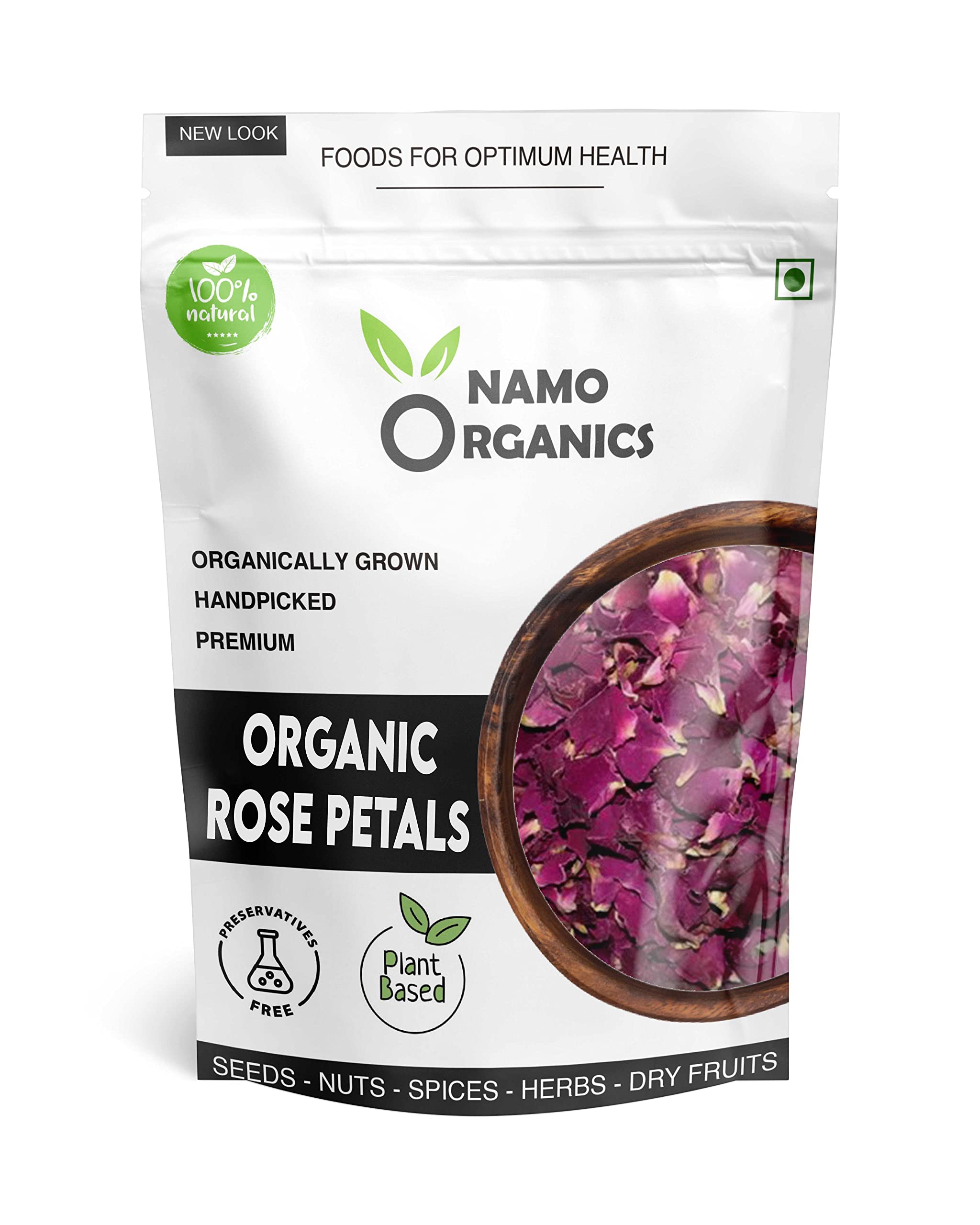 Namo Organics - Rose Herbal Tea - 100 Gm - Natural Sun-Dried Petals ...