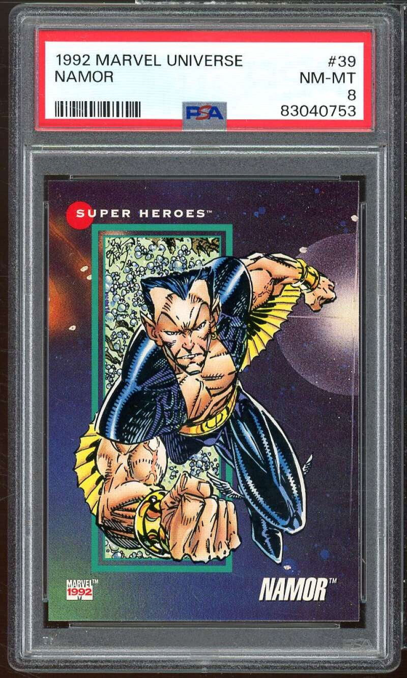 Namor Card 1992 Marvel Universe #38 PSA 8 - Walmart.com
