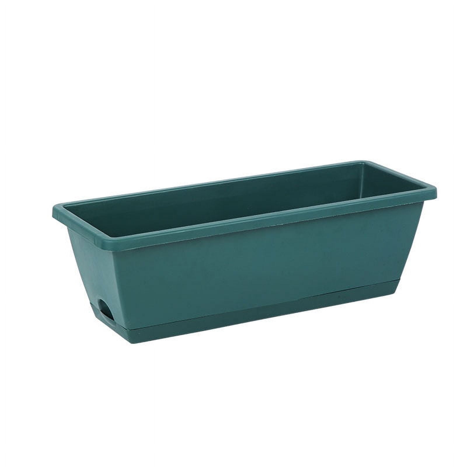 Namzi 1 piece dark green thick lazy plastic planting trough balcony ...