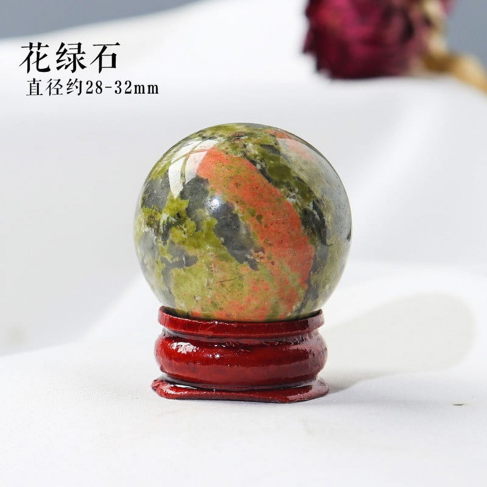 Namzi 1 piece of mixed color natural crystal original stone ball with ...
