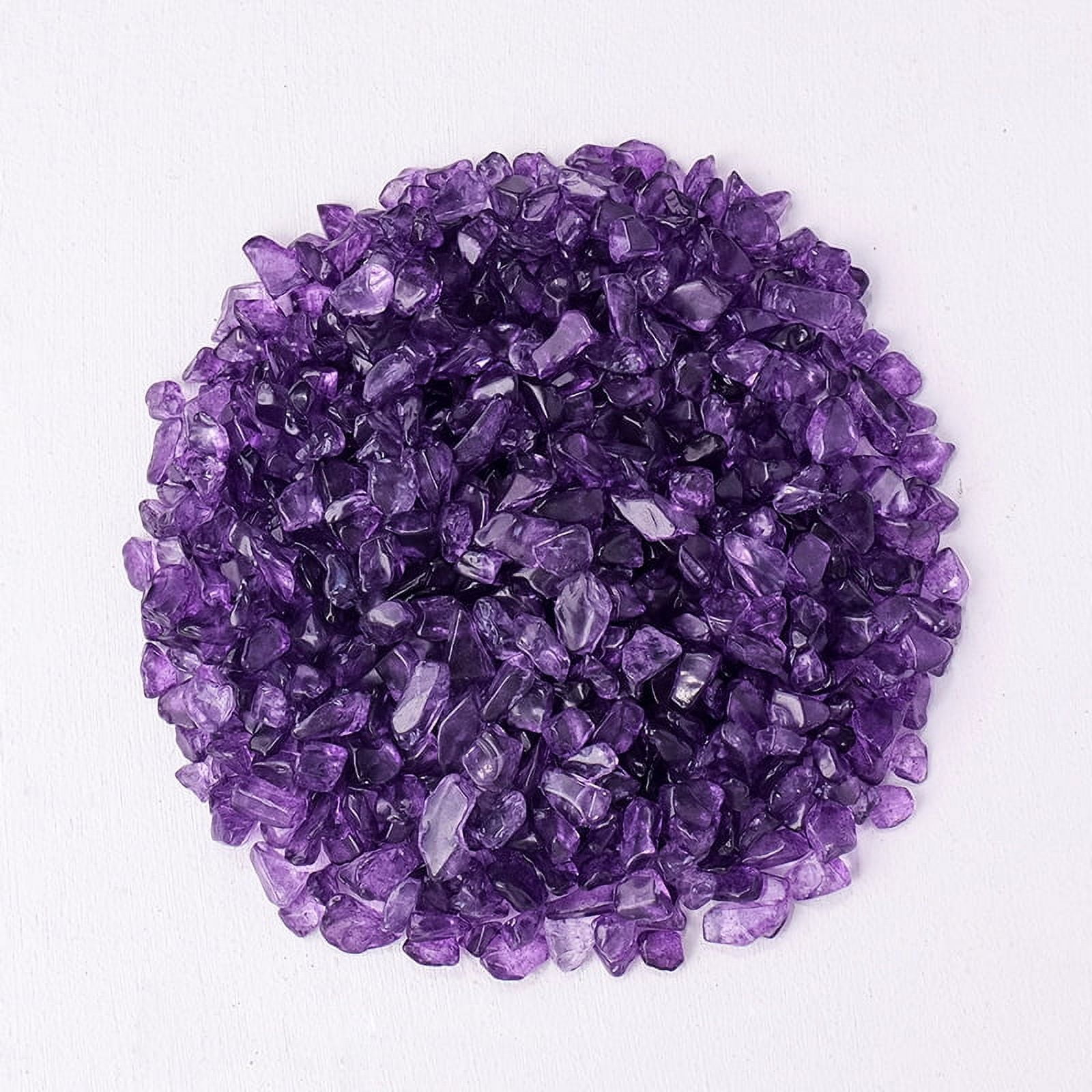 Namzi 1kg natural crystal crushed stone purple optimized color addition ...