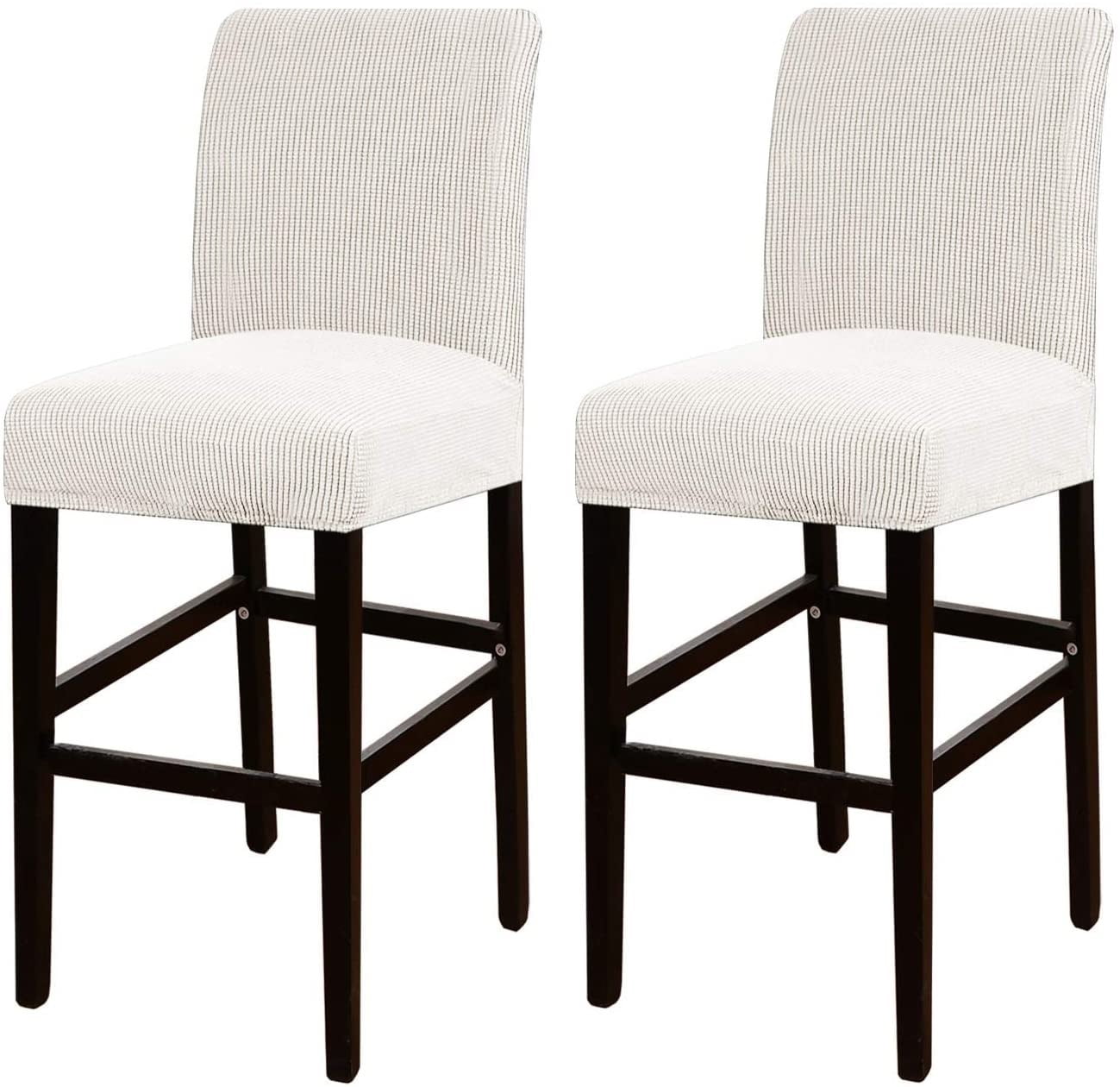 Namzi 2 Pack Stretch Bar Stool Covers Pub Counter Stool Chair Covers ...