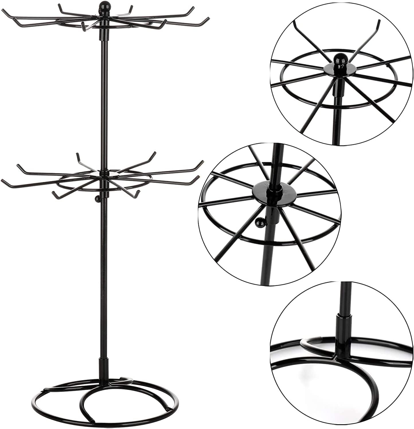 Namzi 2 Tier Jewelry Display Holder,Retail Spinner Display Stand ...