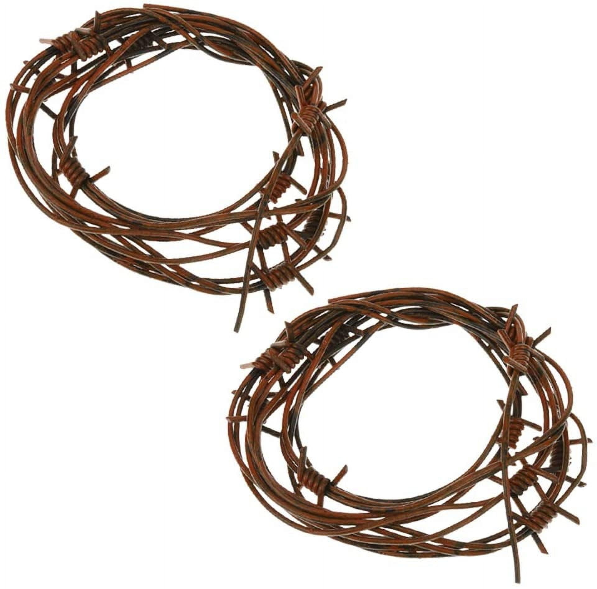 Namzi 2 pieces of fake rust steel wire brown rope - used for Western ...