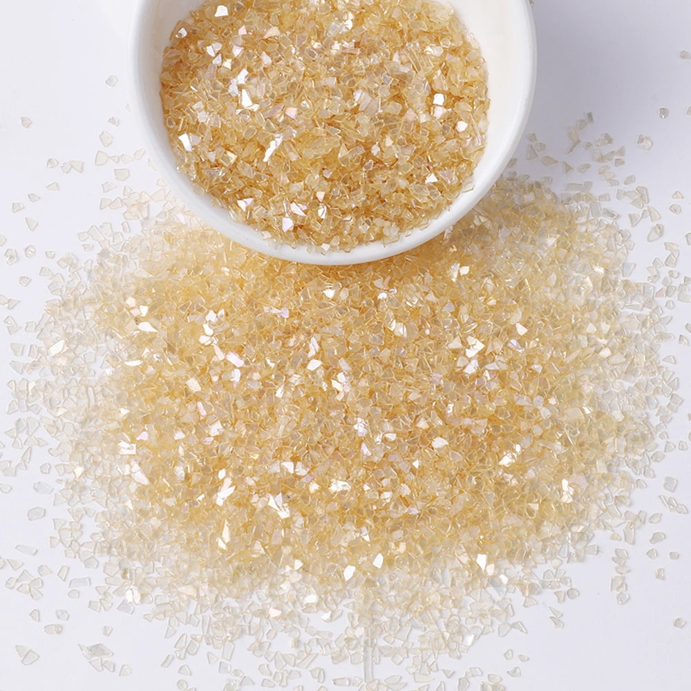 Namzi 20g Crushed Glass Chips Multi-Color Glitter Stones for Nail Art ...