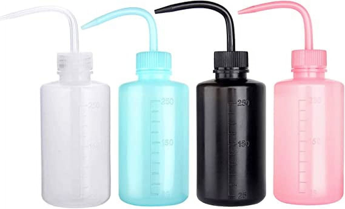 Namzi 250ml Plastic Safety Wash Bottle, 4 Colors Lab Squeeze Bottle ...