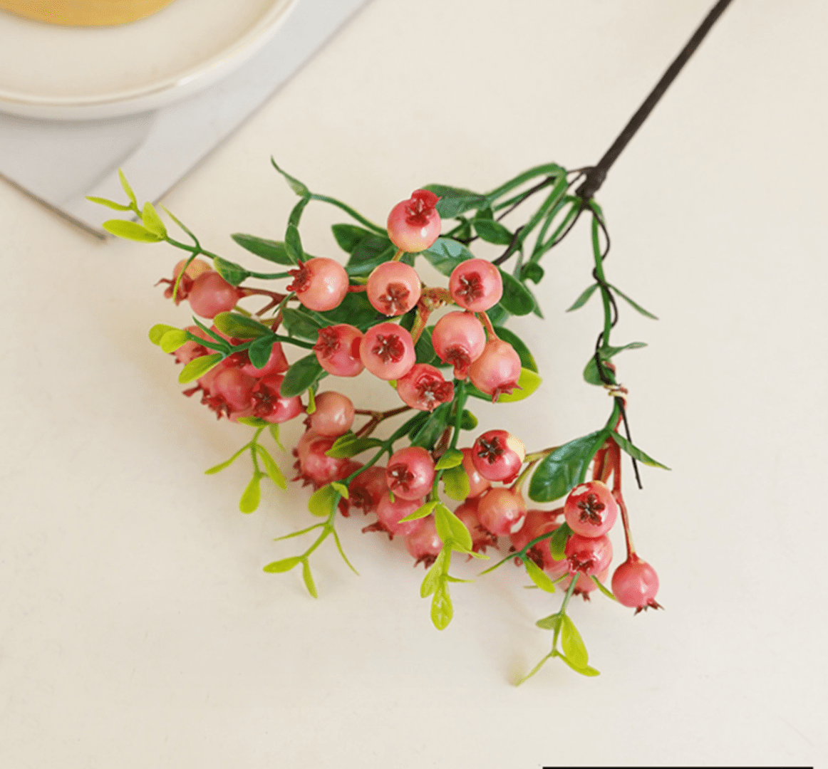 Namzi 3pcs Berry Artificial Flowers, Fake flowers, Flores Artificiales ...