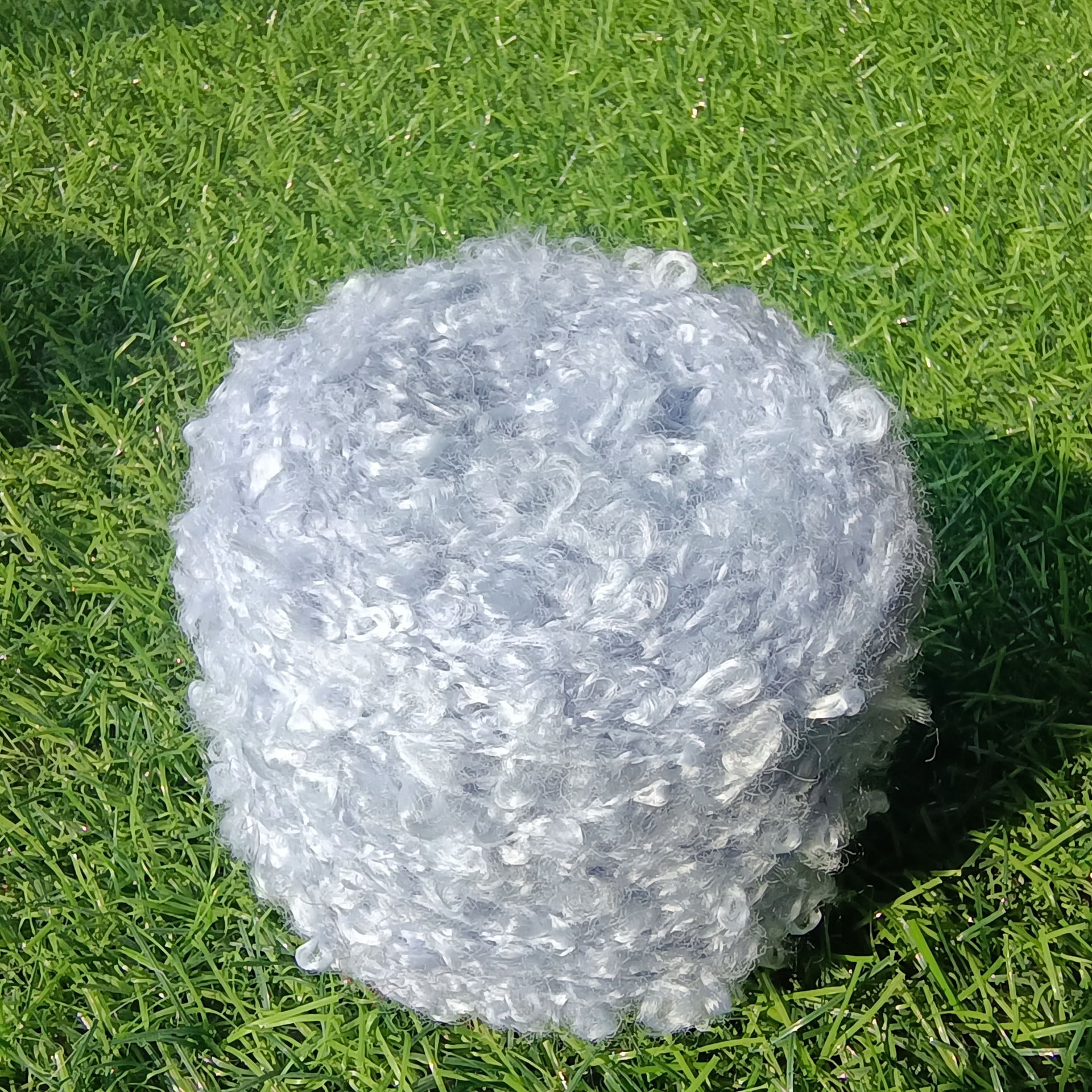 Namzi 50g (baby blue) Soft Plush Wool Acrylic Fancy Loop Yarn for Doll ...