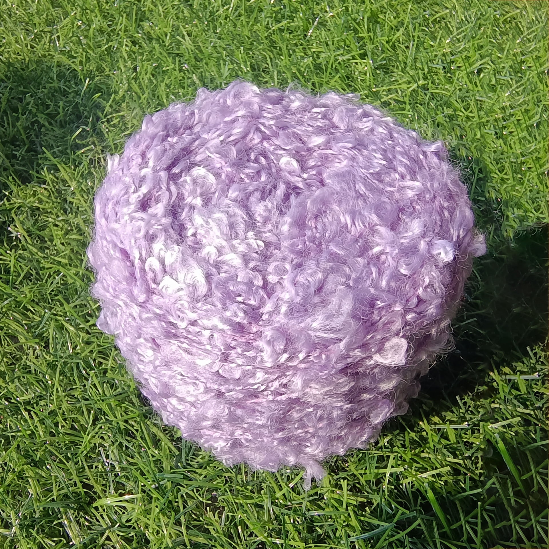 Namzi 50g (purple) Soft Plush Wool Acrylic Fancy Loop Yarn for Doll ...