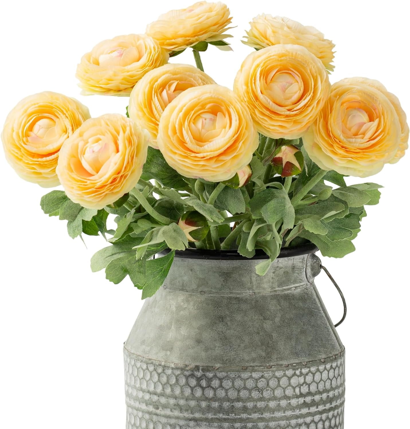 Namzi Artificial Ranunculus Flowers with Real Touch Stem, Silk ...