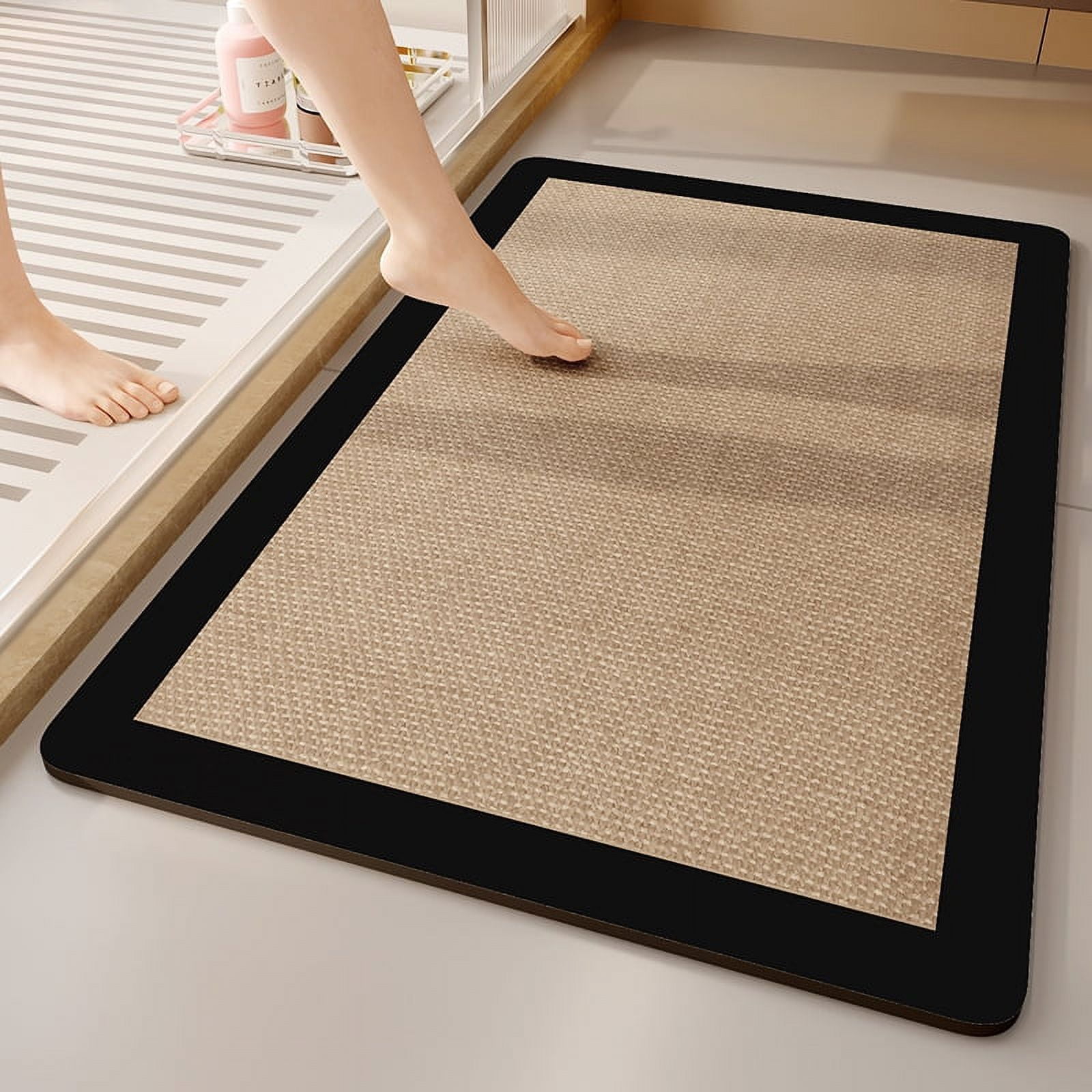 Namzi Bathroom Rug Mat , Non-Slip Plush Shaggy Bath Carpet, Machine ...