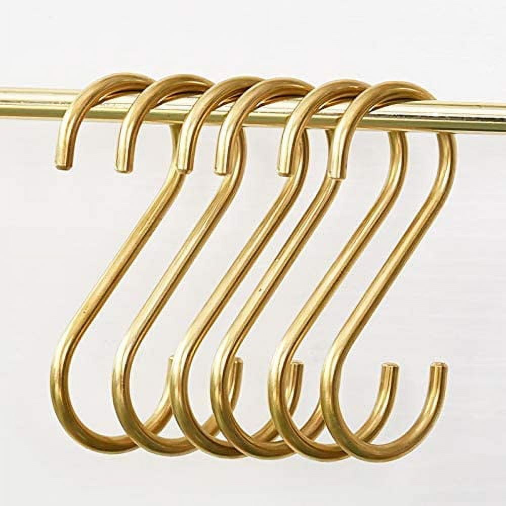 Namzi Brass S Hook, Gold Hook, S-Shaped Hook, Suitable for Bathroom ...