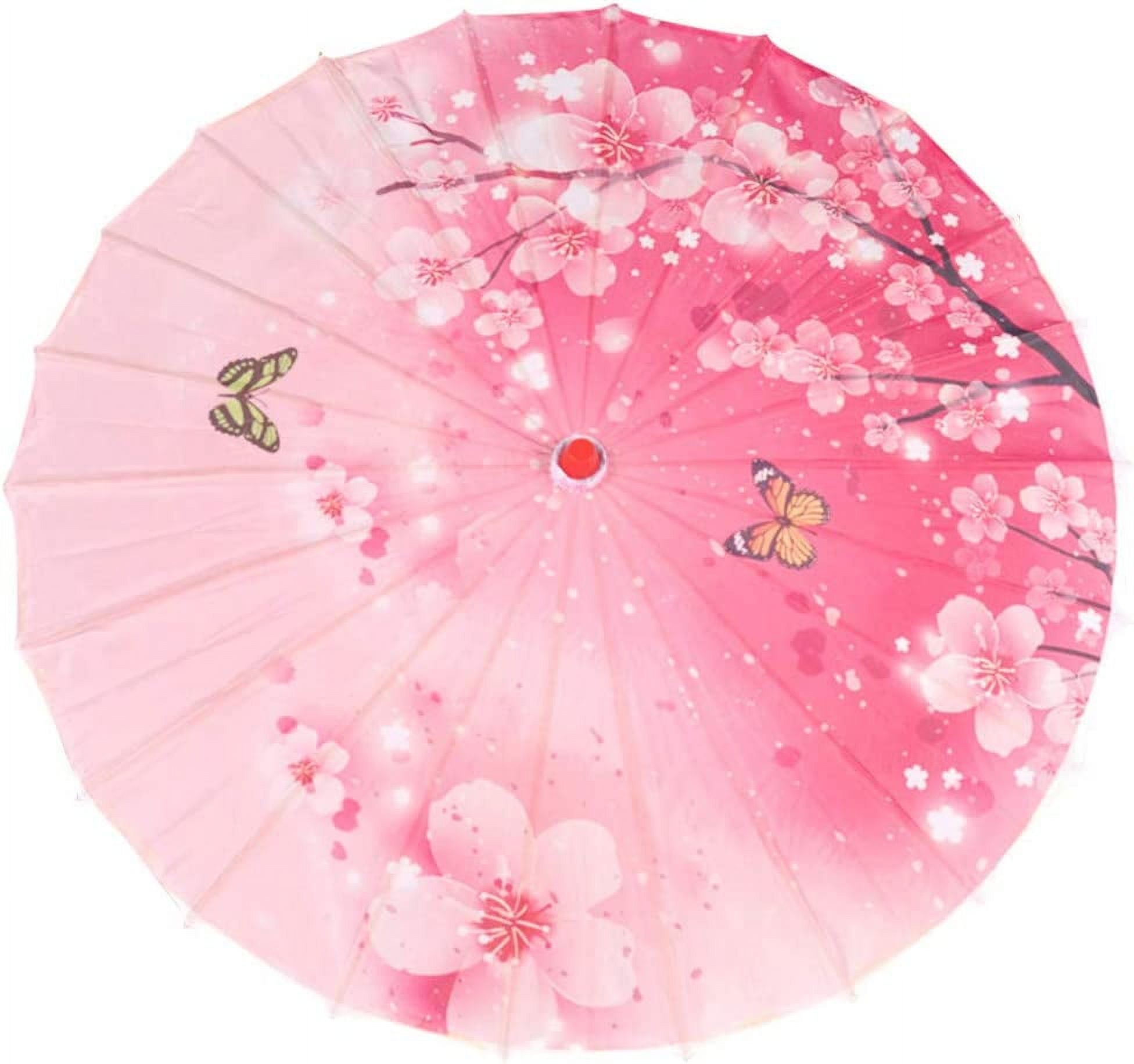 Namzi Chinese Flowers Parasol Umbrella,22 inch Asian Japanese Silk ...