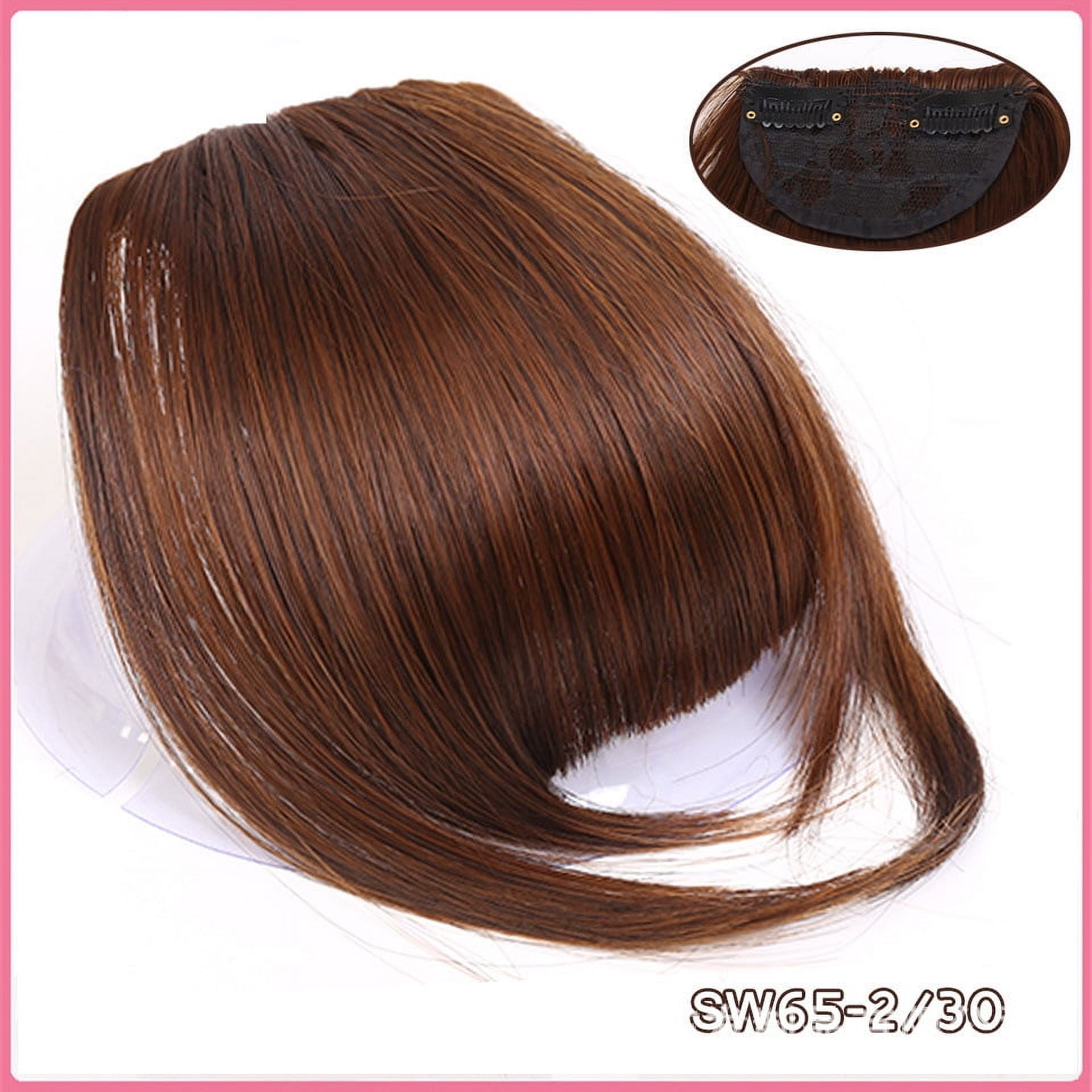 Namzi Clip in Bangs, Synthetic French Bangs Hair Clip, Fake Bangs ...