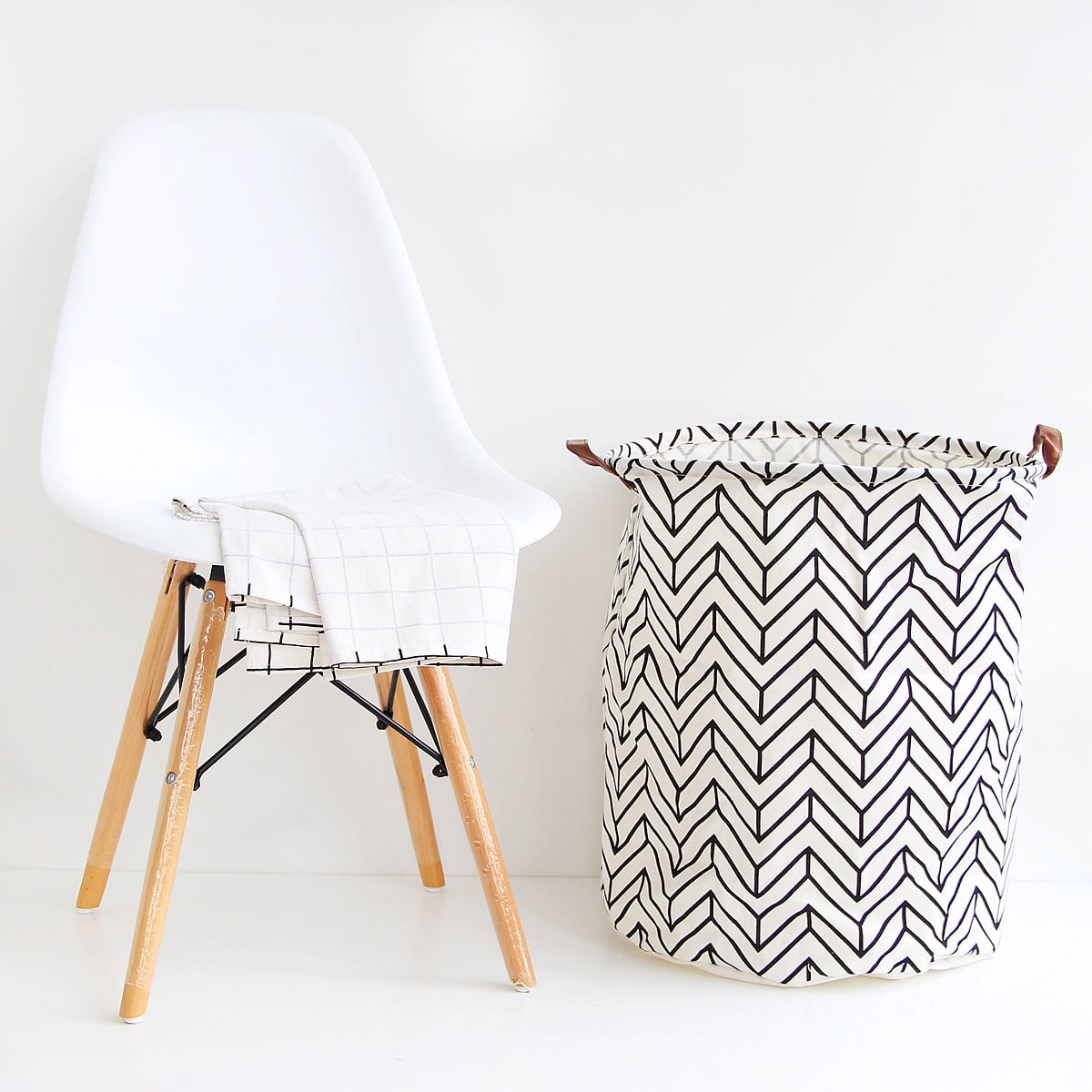 Namzi Collapsible Laundry Basket in Bedroom Waterproof Laundry Hamper ...